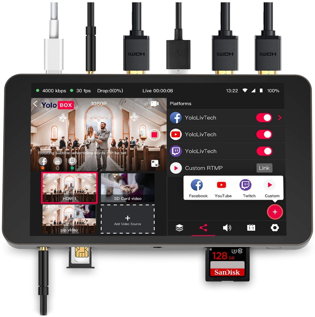 YoloBox -YoloLiv Portable Multi-Camera Live Streaming Price In Bangladesh