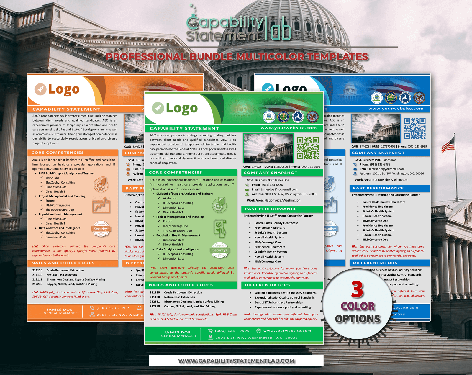 Federal Government Capability Statement » Contracting Proposal
