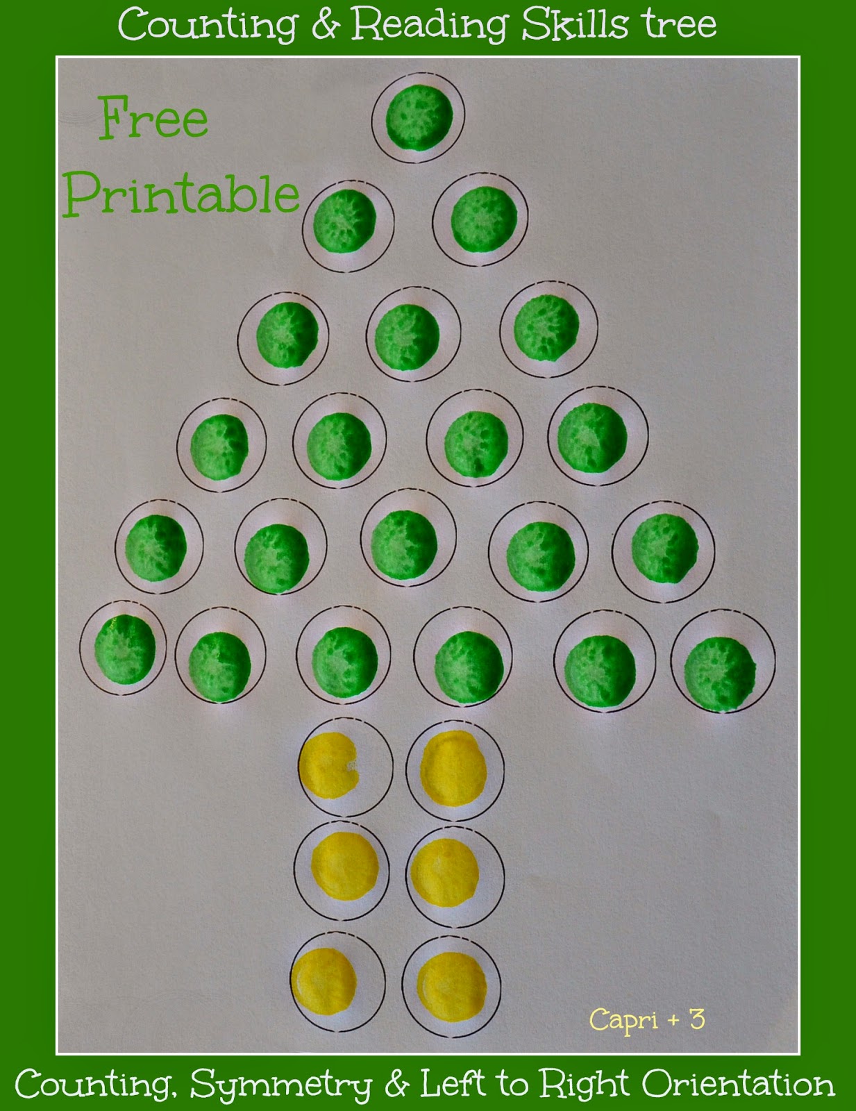 Counting and Reading Skills Trees - Capri + 3