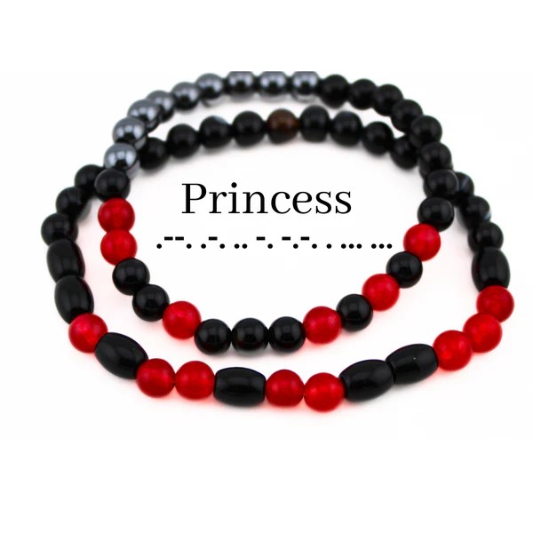 Morse Code Bracelet Captive Collars