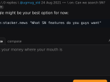 Reply On Can We Search Sn Stacker News Bitcoin