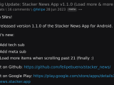 рџ ґ Big Update Stacker News App V1 1 0 Load More More Stacker News