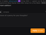 Reply On My Review And Experiences About Stacker News After Using It