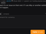 Reply On Funding Stacker News Wallet Stacker News