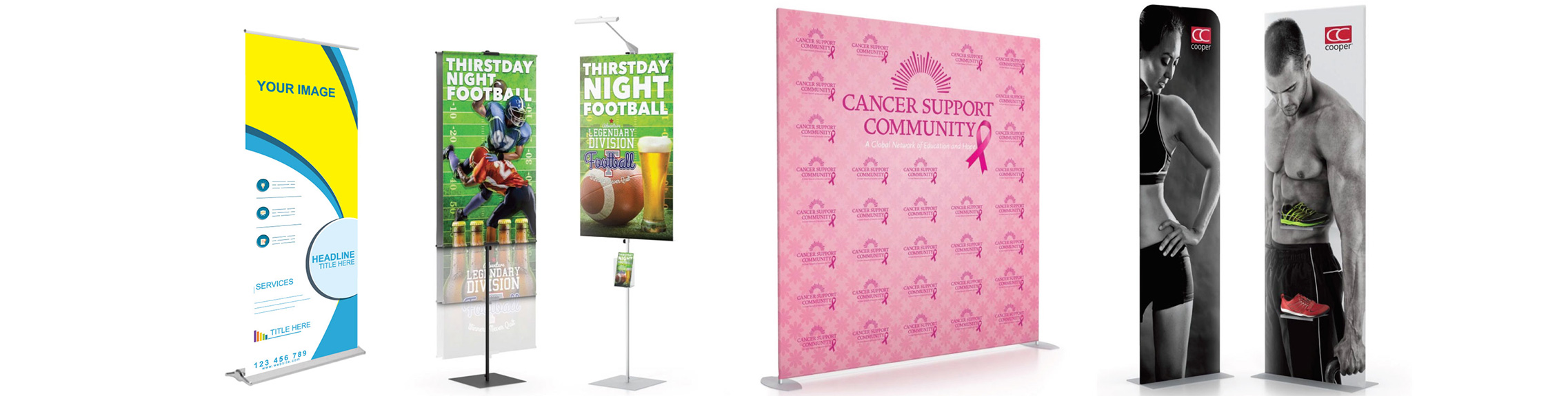 Display Banner Stands - Captured Digital