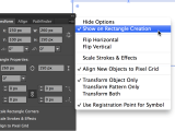 Adobe Illustrator Rectangle Properties And Transform Panel