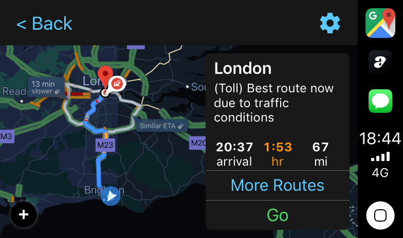 Google Maps Update Fixes Night Mode in Apple CarPlay - Car Play Life