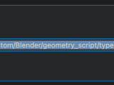 External Editing Geometry Script