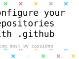 Configure Your Repositories With Github