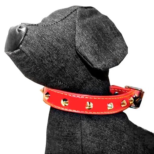 Collar rock perro rojo S y M - Cat-oh pet shop