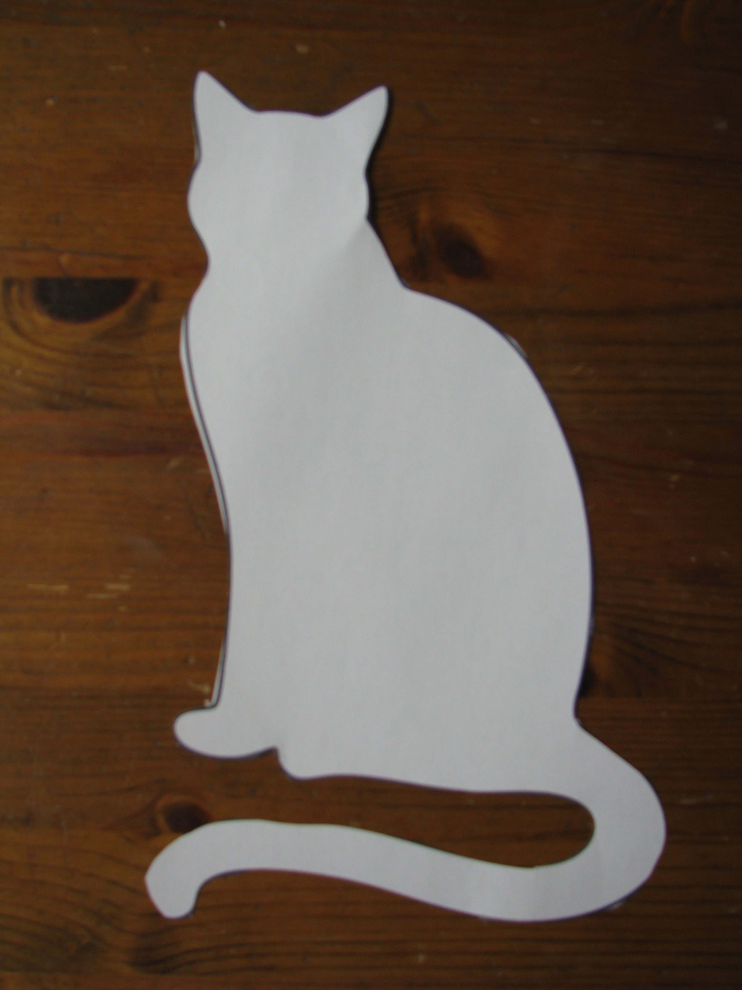 Cat Crafts - Sponge Art Cat - Cat-Opedia