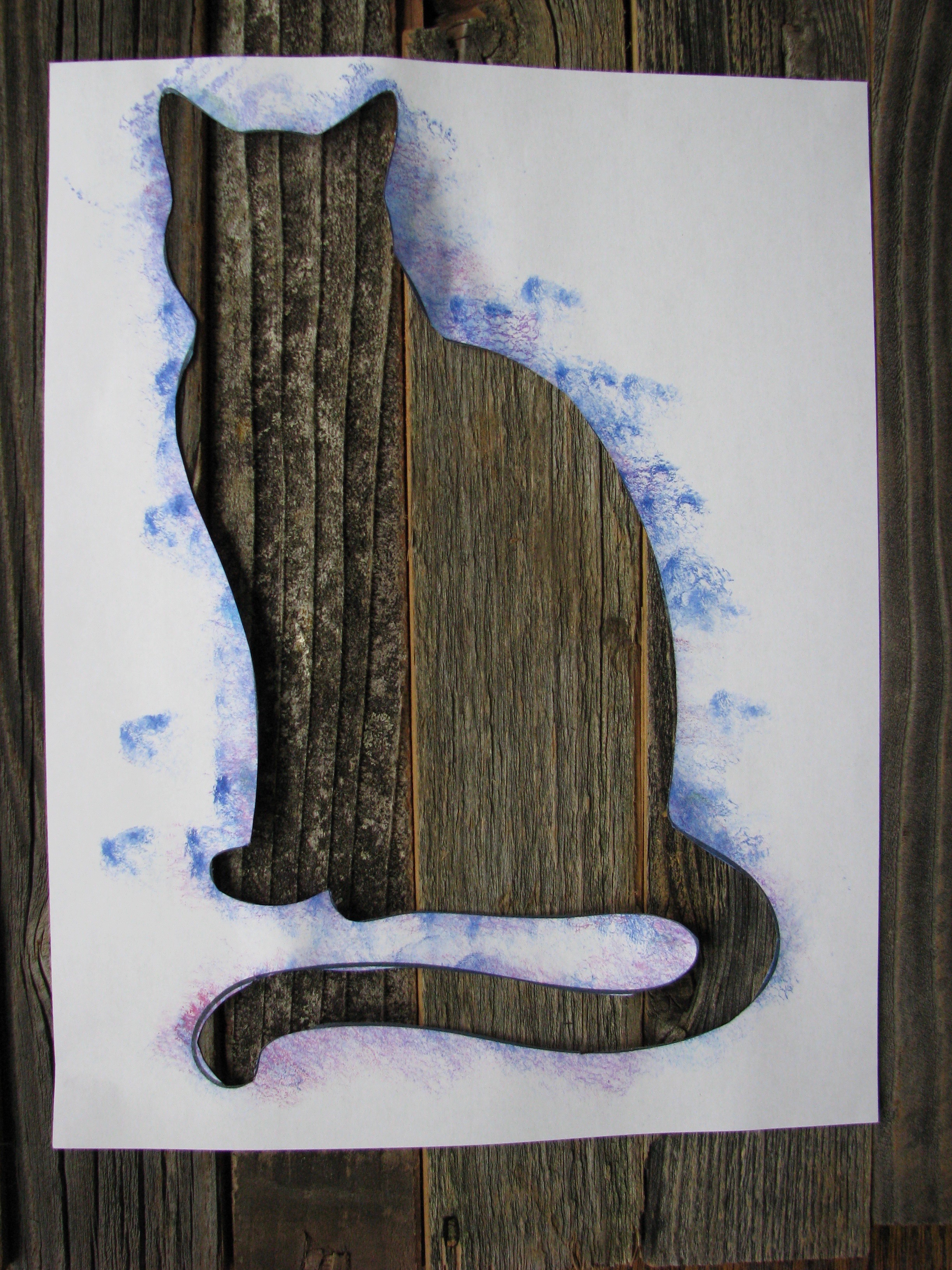 Cat Crafts - More Sponge Art Cat Ideas - Cat-Opedia