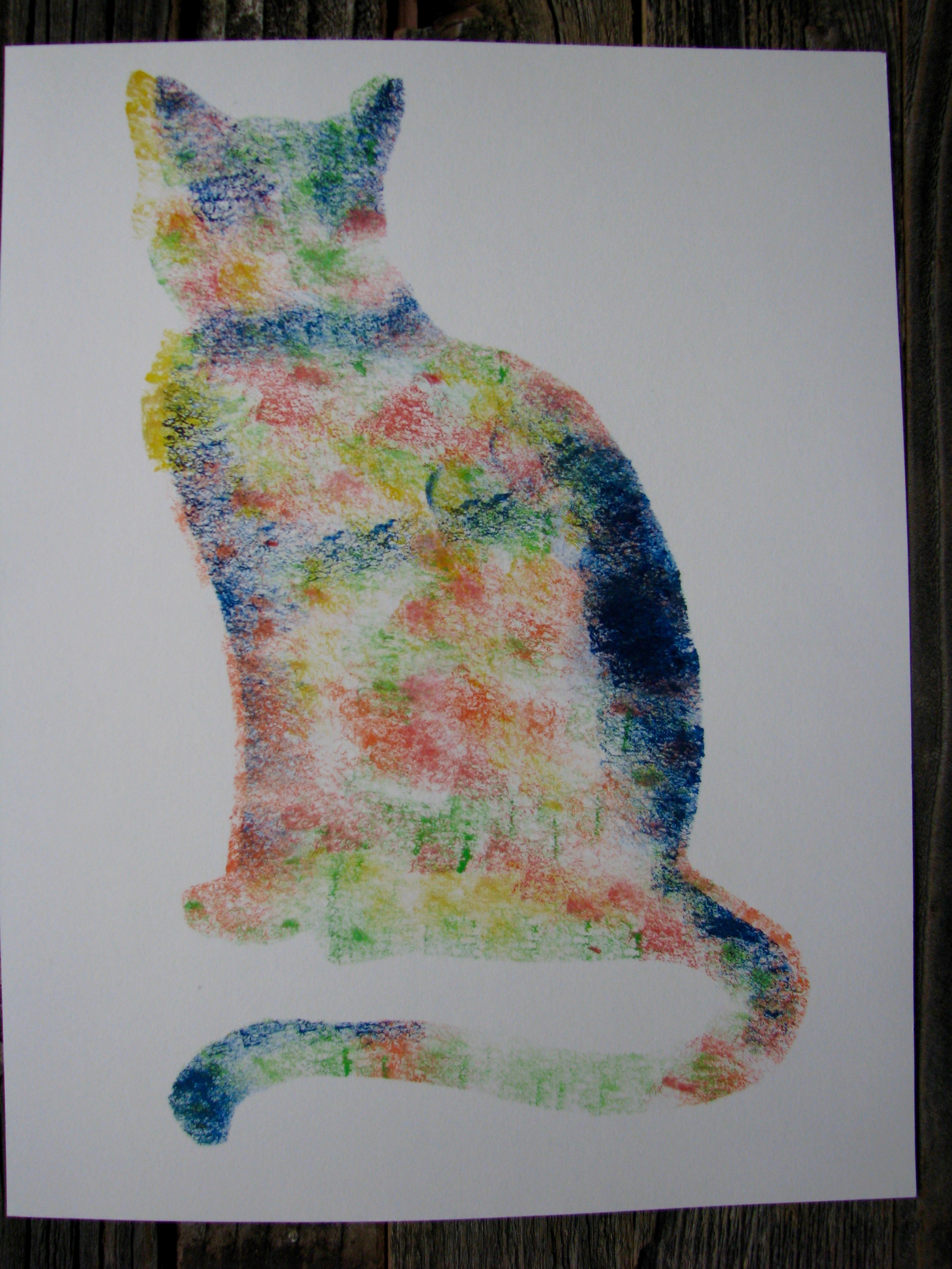 Cat Crafts - More Sponge Art Cat Ideas - Cat-Opedia