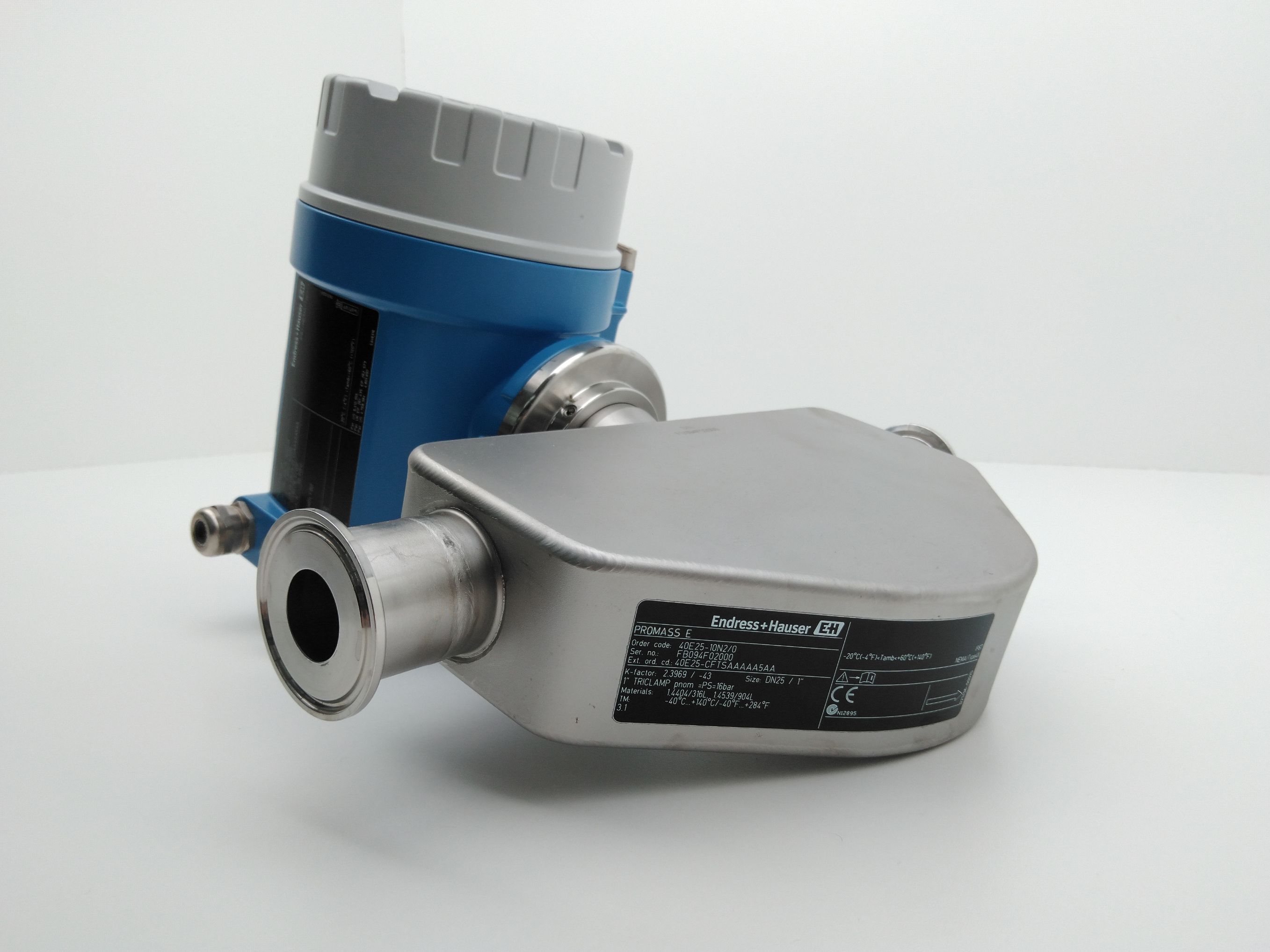 Endress+Hauser Promass E 40E25-10N2/0 Coriolis Flow Meter