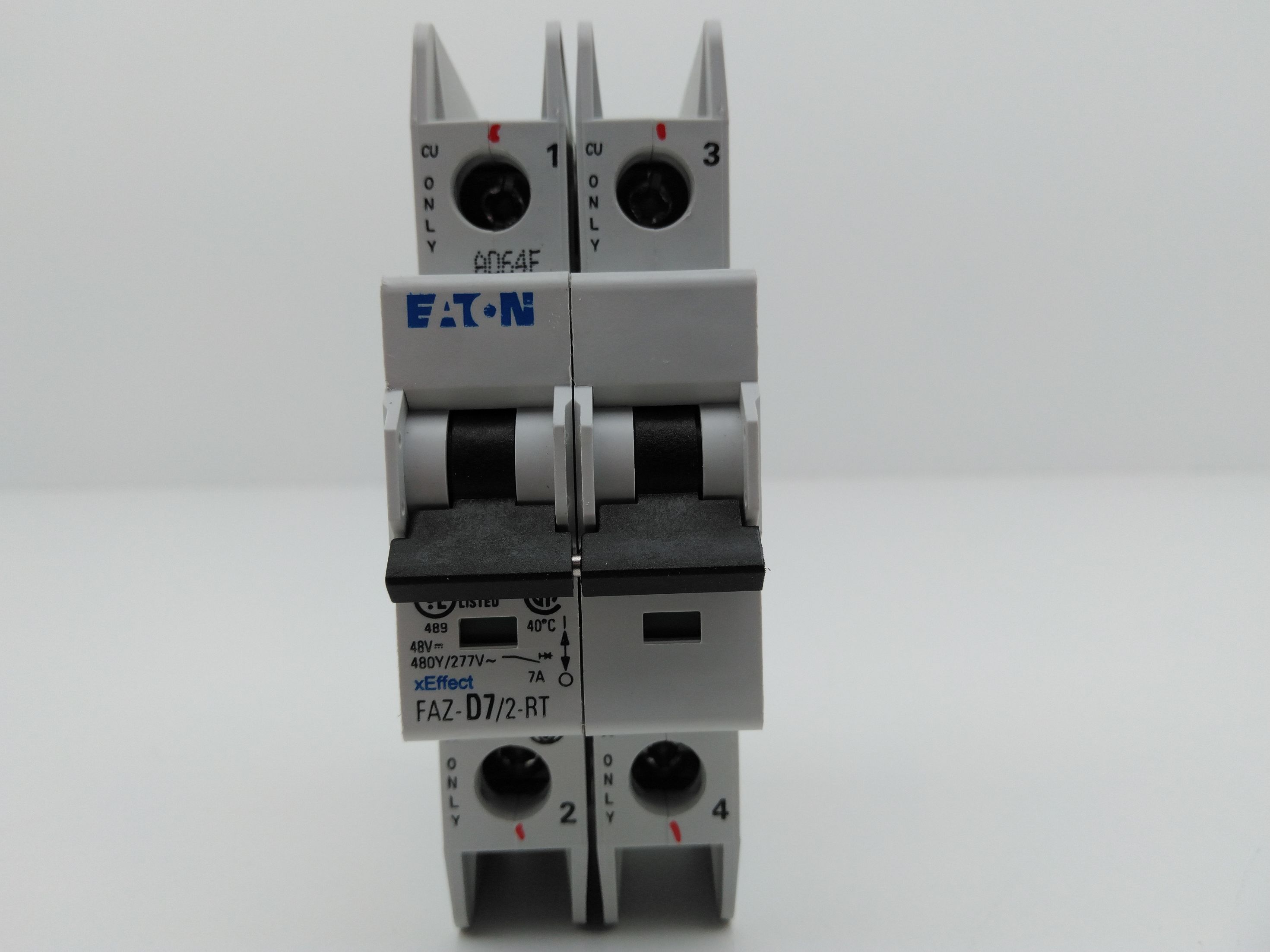 Eaton FAZ-D7/2-RT Circuit Breaker, 7A, 2Pole