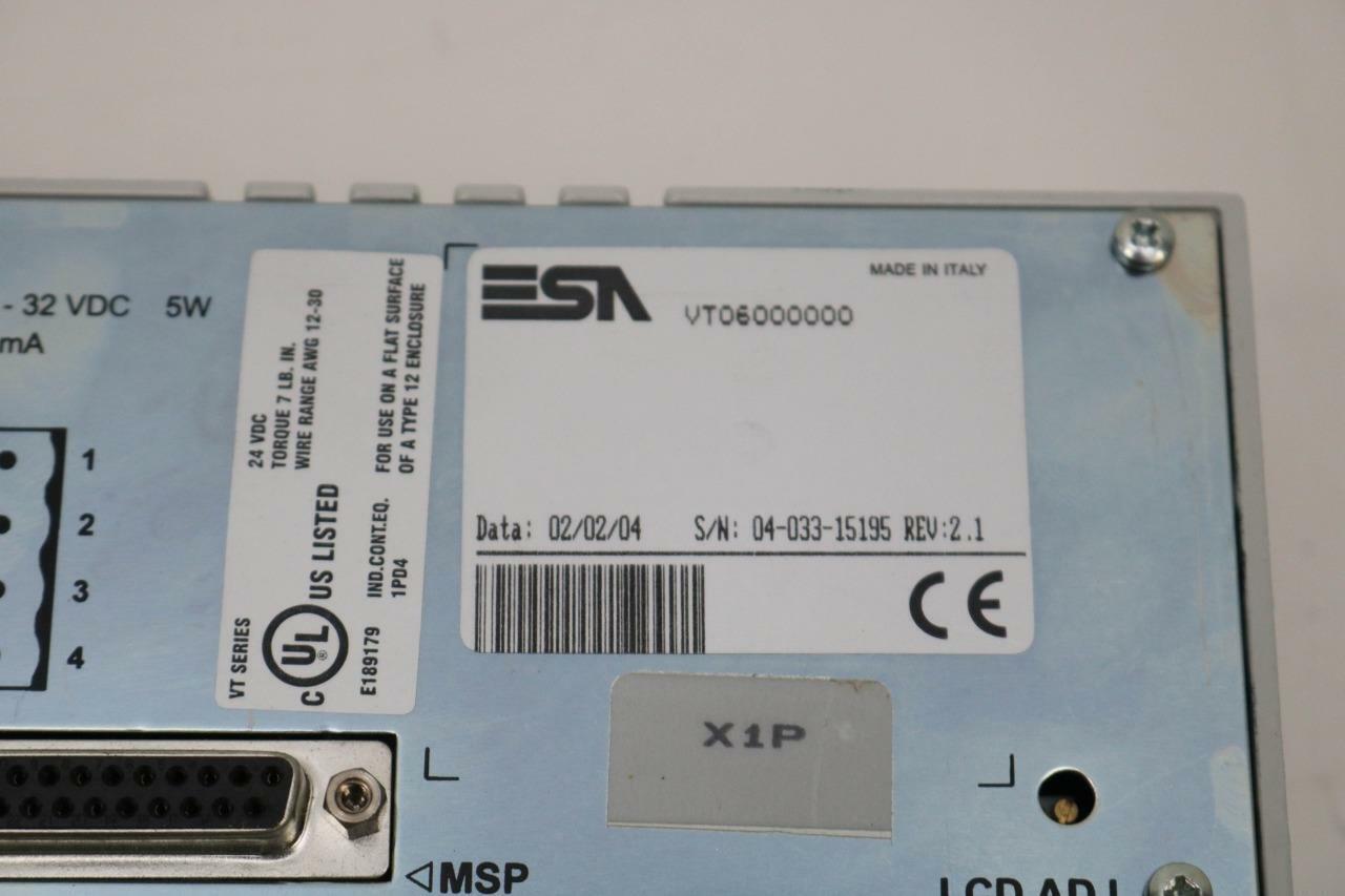ESA VT60 Interface Panel