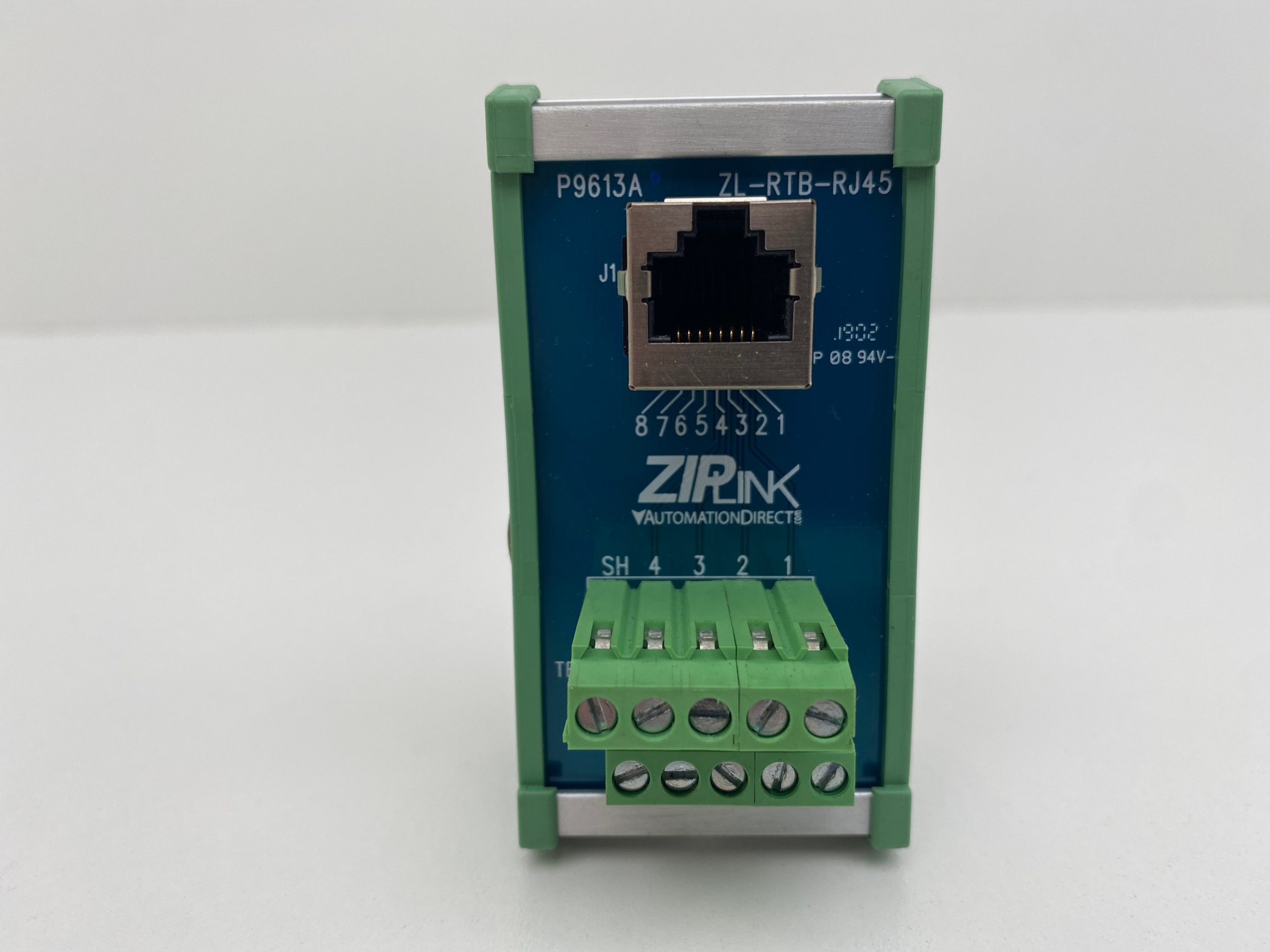 ZipLink ZL-RTB-RJ45 Feedthrough Communication Module, 10 Position Term ...