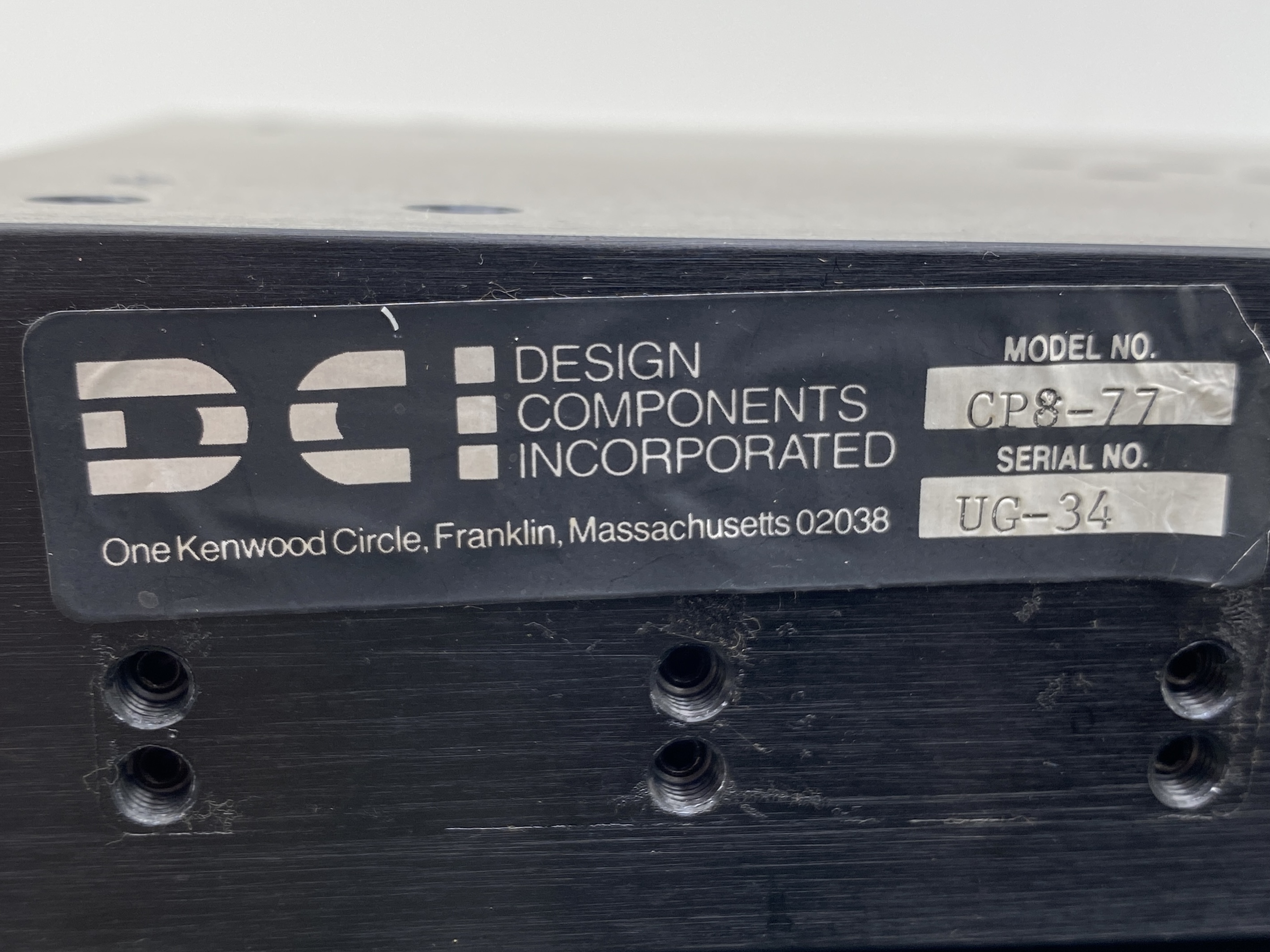 DCI CP8-77 X/Y Linear Motorized 2-Axis Positioning Stage