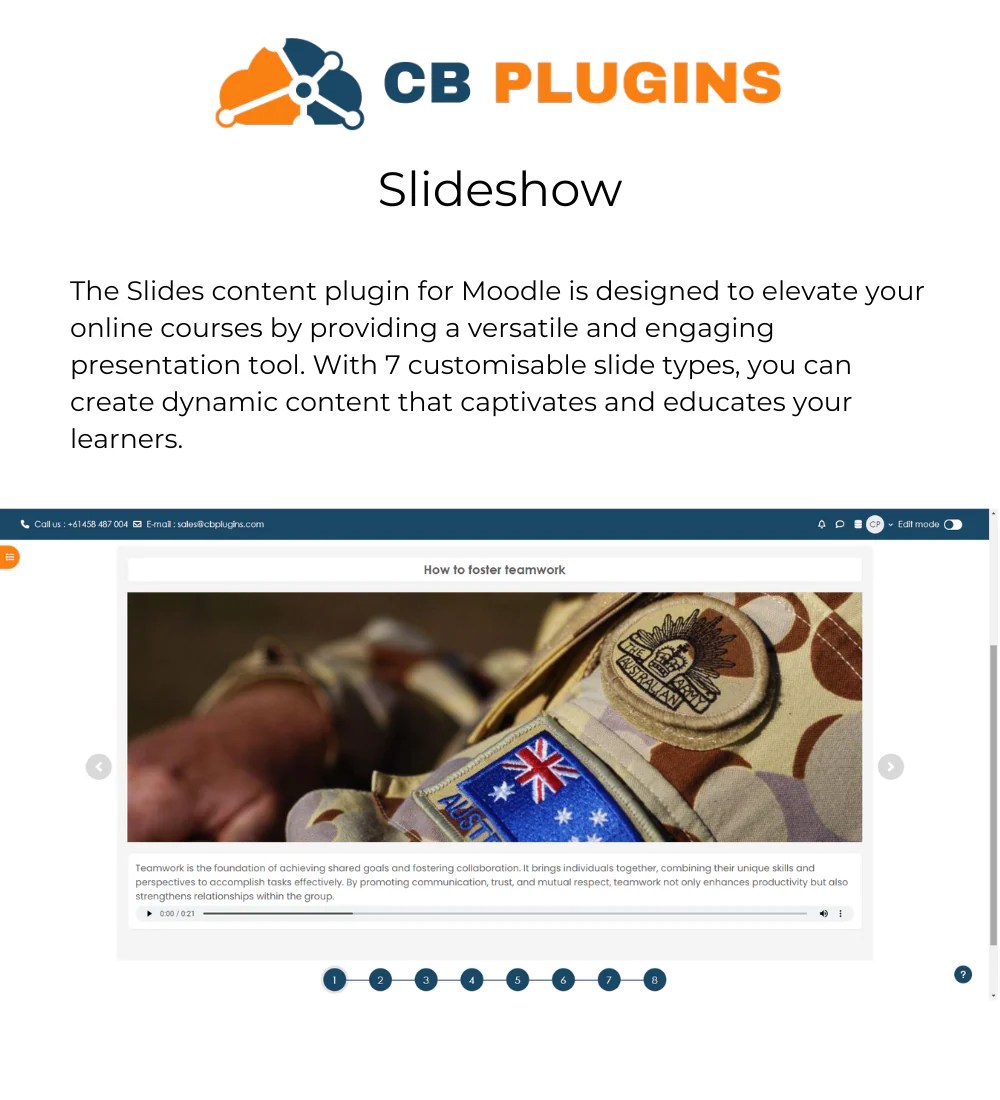 Slides Moodle Content Activity Plugin Cb Plugins