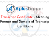 Transcript Certificate Meaning Format And Sample Of Transcript