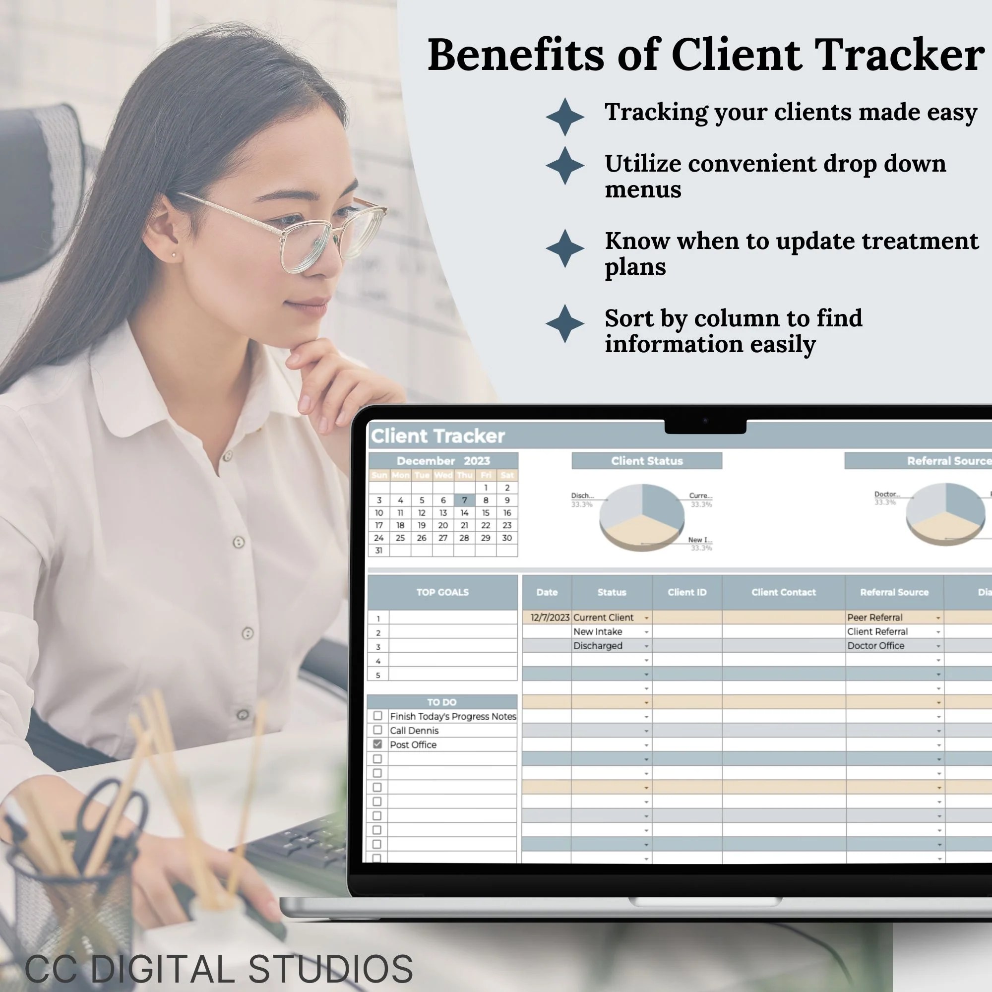 Client Tracker For Google Sheets Manage Therapy Caseload Efficiently