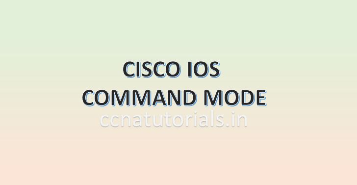Cisco Ios Command Modes Tutorials With Examples Ccna Tutorials