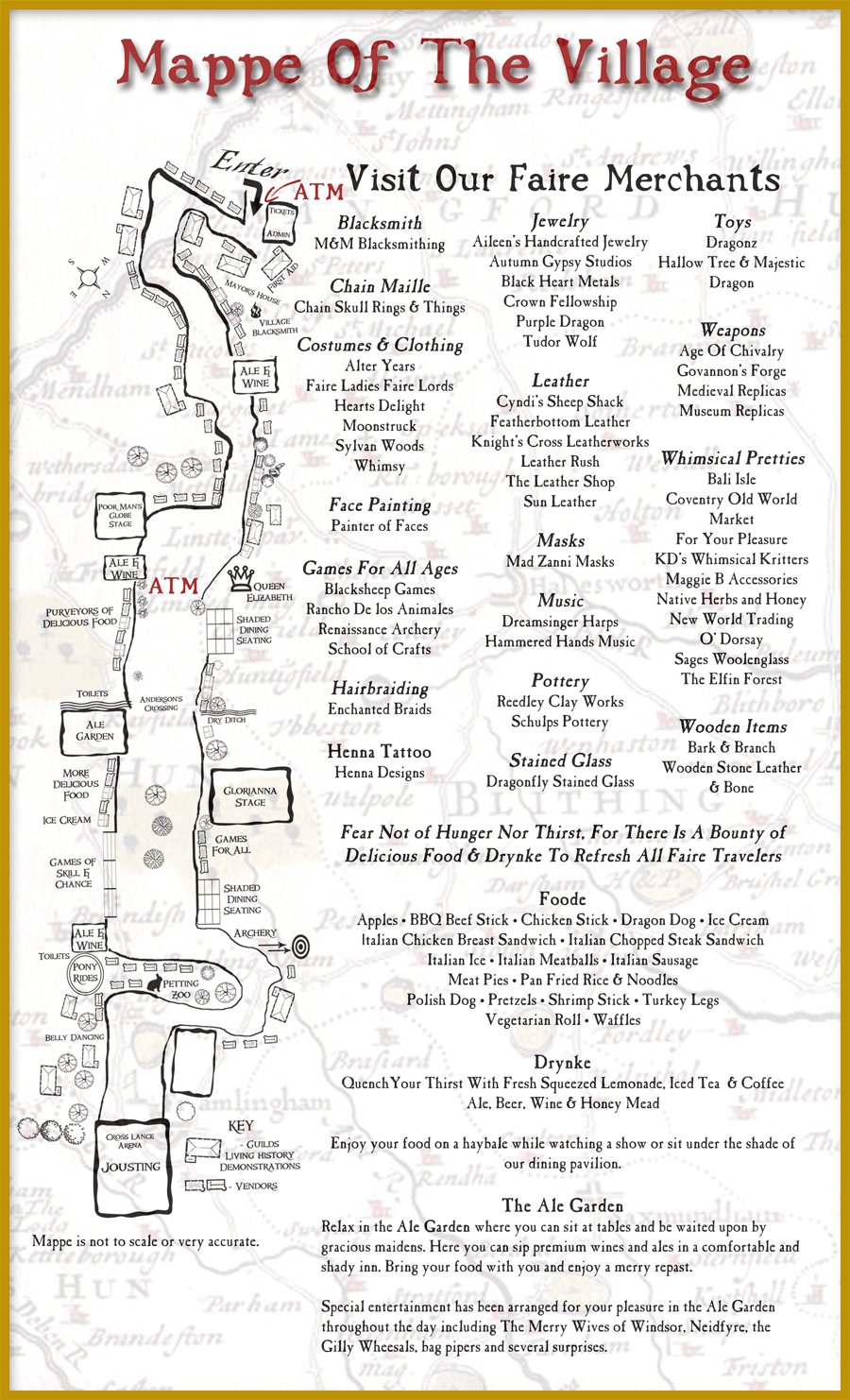 Central Coast Renaissance Festival Map - Central Coast Renaissance ...