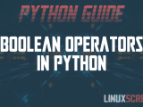 Boolean Operators Comparing Values In Python