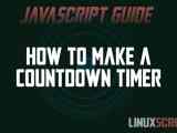 How To Create A Countdown Timer In Javascript