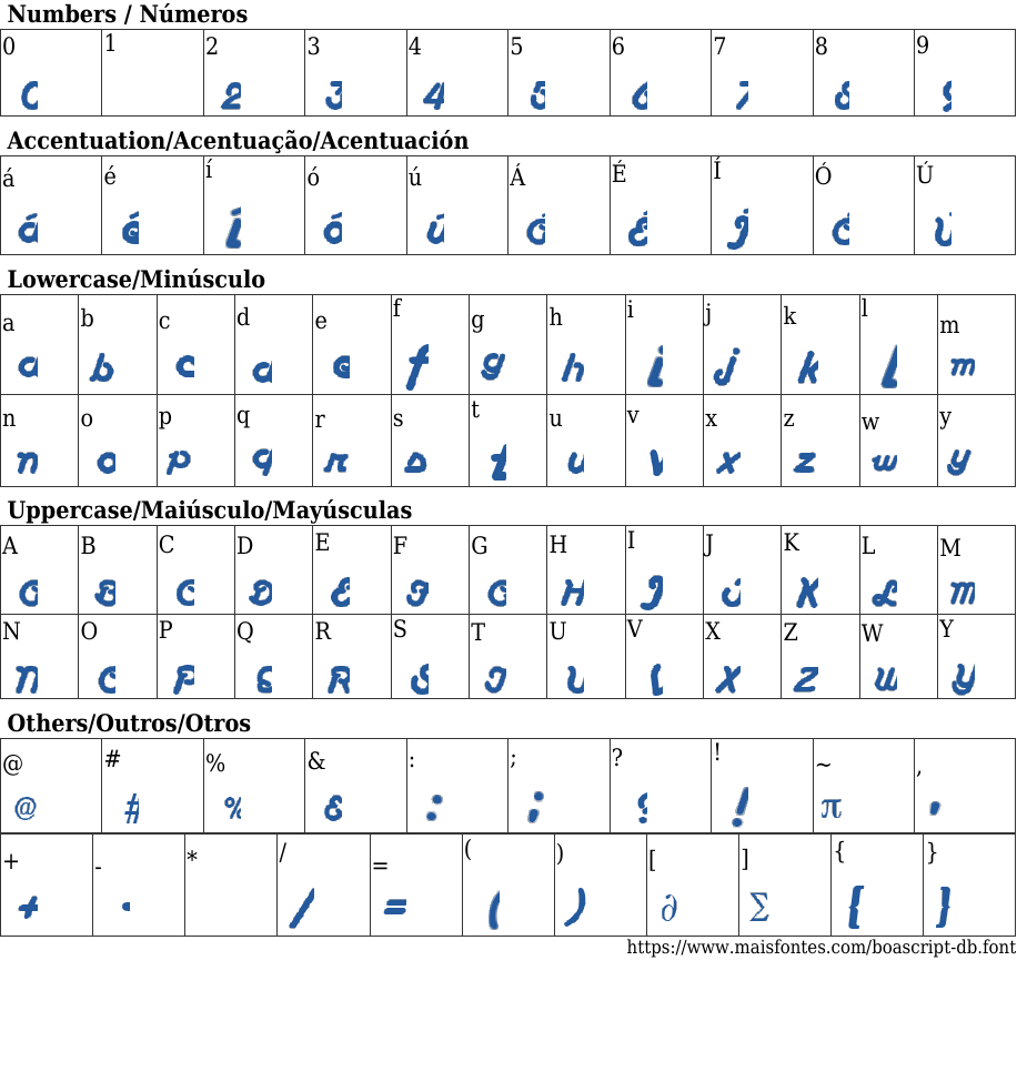 Boascript Db Free Font Download Maisfontes