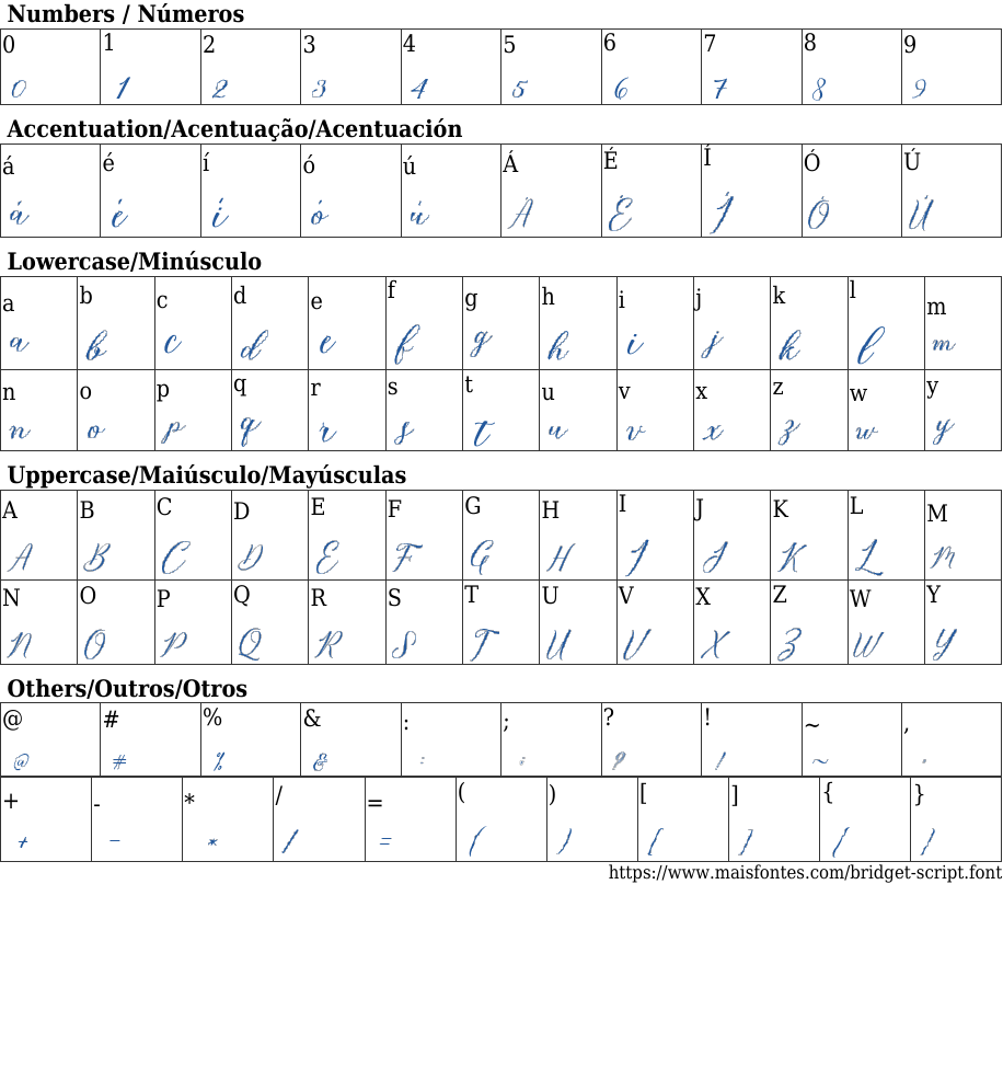 Bridget Script Font Free Download Maisfontes