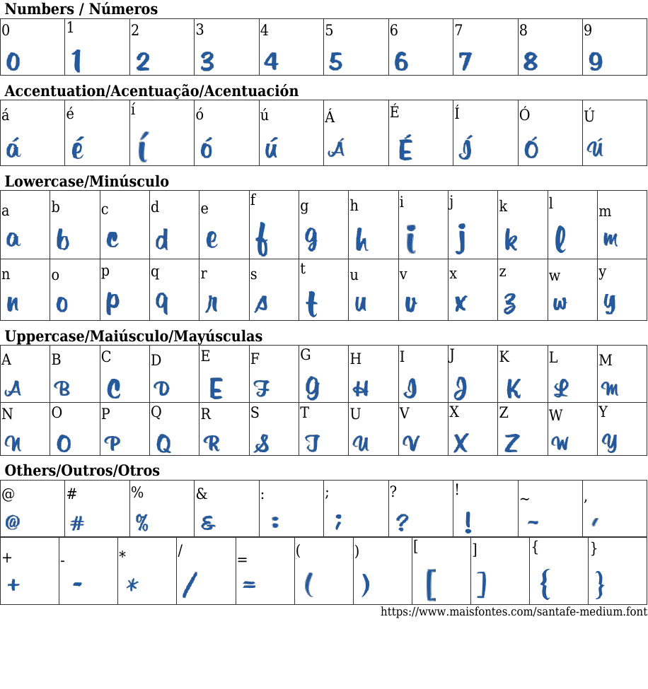 Santa Fe Medium Font Free Download Maisfontes