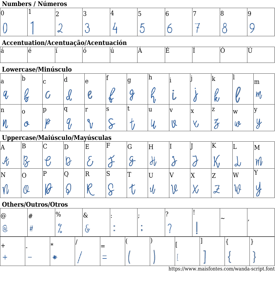 Wanda Script Font Free Download Maisfontes