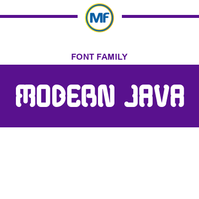 Modern Java Font Family Free Download Maisfontes