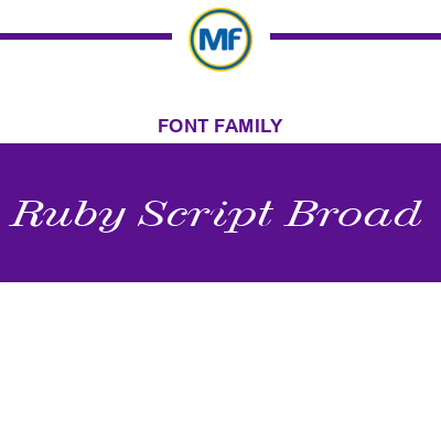 Ruby Script Broad Font Family Download Free Maisfontes