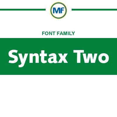 Syntax Two Font Family Download Free Maisfontes