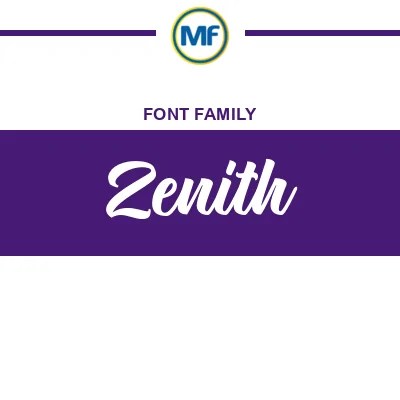 Zenith Font Family Free Download Maisfontes