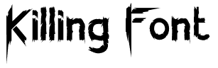 Killing Free Font Download Maisfontes