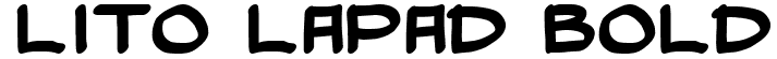 Lito Lapad Bold Font Free Download Maisfontes