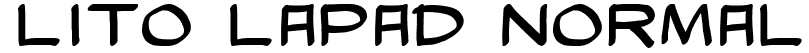 Lito Lapad Normal Free Font Download Maisfontes