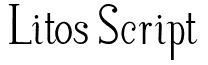 Litos Script Font Free Download Maisfontes