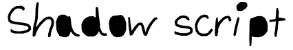 Shadow Script Free Font Download Maisfontes