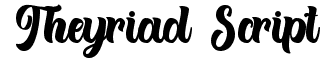 Theyriad Script Font Free Download Maisfontes