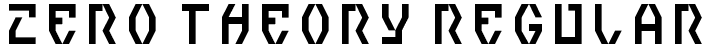 Zero Theory Regular Font Free Download Maisfontes