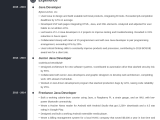 Java Developer Resume Examples For Junior Senior Jobs