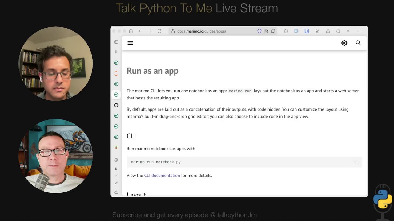 Episode 501 Marimo Reactive Notebooks For Python Talk Python To