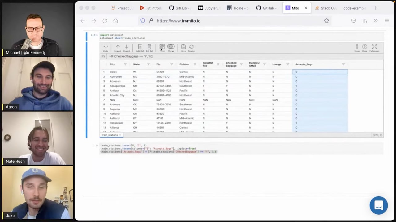 Episode 343 Do Excel Things Get Notebook Python Code With Mito