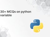 30 Multiple Choice Questions On Python Variables