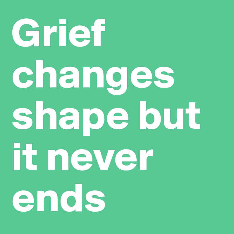 Grief Changes Shape But It Never Ends Post By Nikhilparyani On Boldomatic