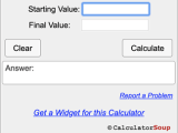 Percentage Decrease Calculator